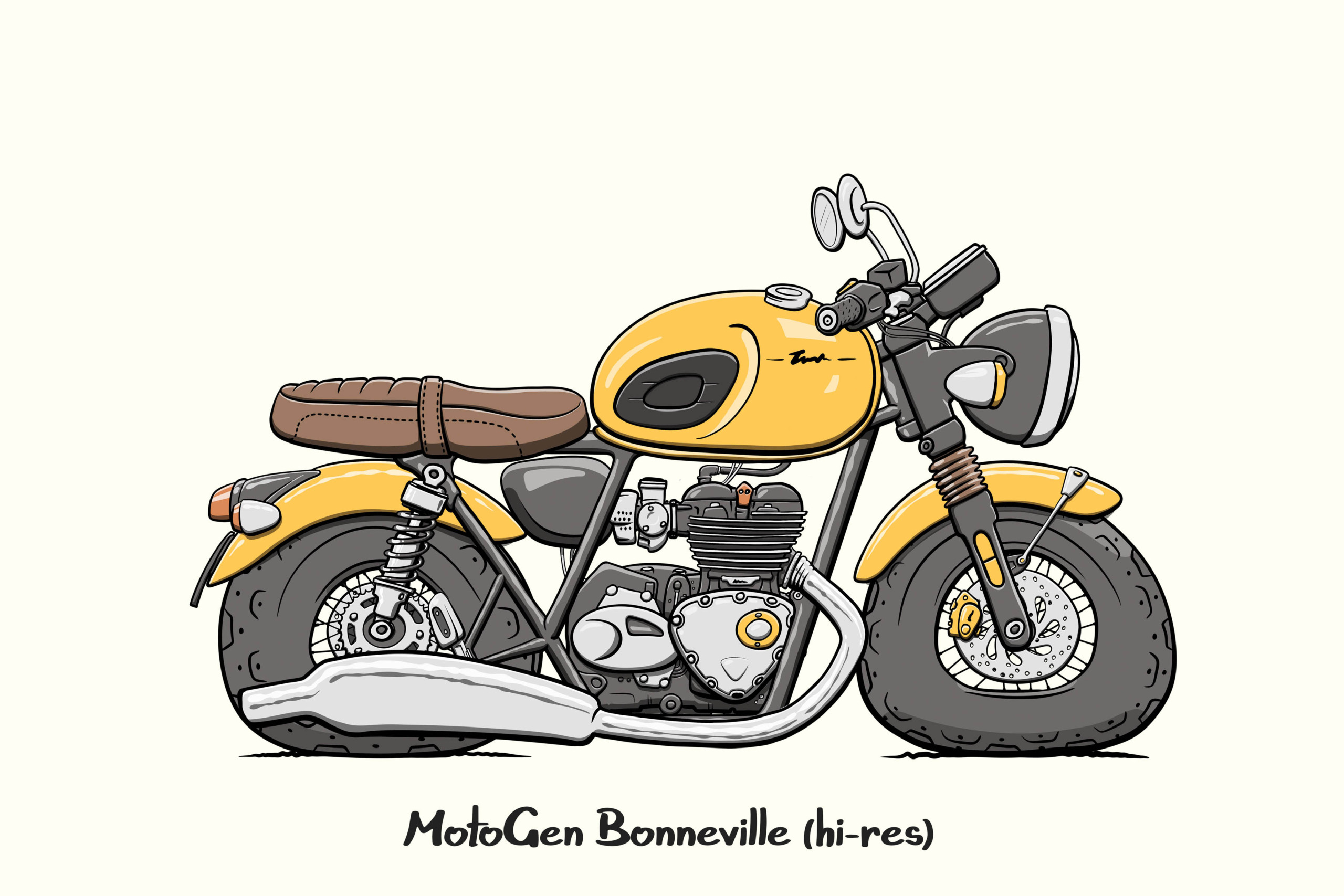 MotoGen Classic Bonneville motorbike – kittym.ro